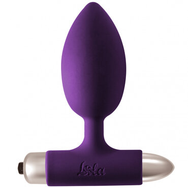 Lola Spice It Up Perfection, фиолетовая Анальная пробка с шариком внутри и вибрацией