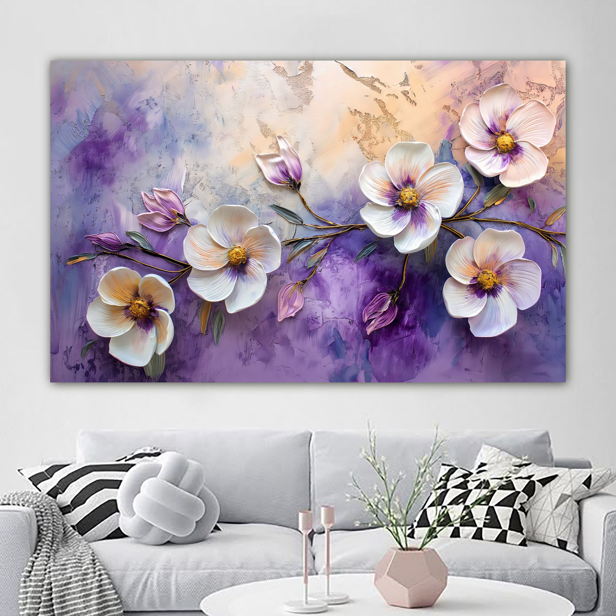 Интерьерная картина на холсте размером 50х80 см, холст, хлопок