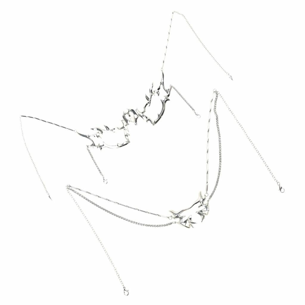 Набор из 2 футуристических механических масок на половину лица с регулируемым металлическим аксессуаром для косплея