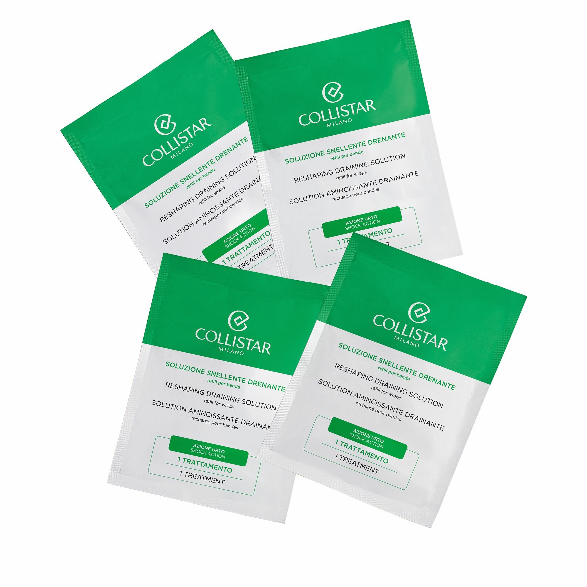 Collistar - Bende Snellenti Drenanti Refill Дренирующий раствор для похудения 4 шт по 100 мл (без бинтов)