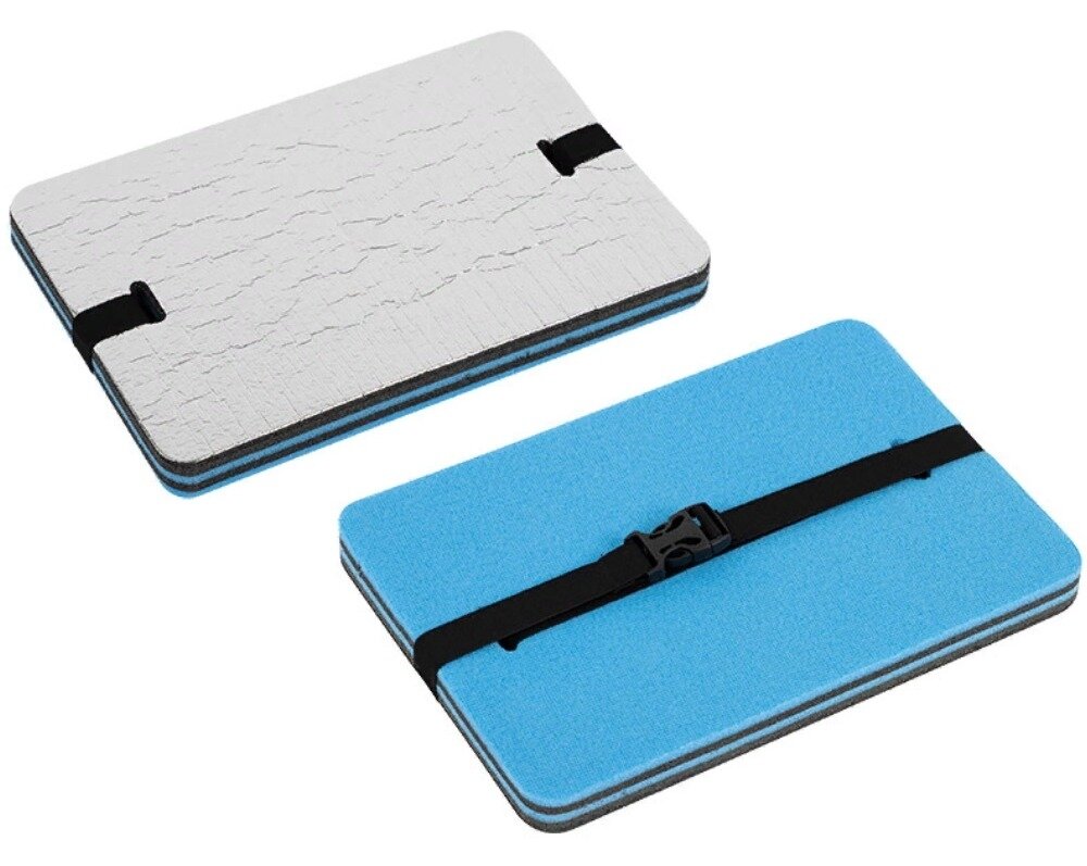 Сидушка туристическая Ecos / Экос с карабином, изолон, синяя, 350×240×30мм / туризм и кемпинг