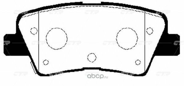 CTR GK0542 Колодки тормозные KIA CEED/RIO/SPORTAGE/HYUNDAI ACCENT/i20/i30/ix35 задние
