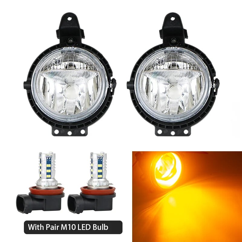 Противотуманная фара для BMW MINI Cooper R55 R56 R57 R58 R59 2006 2007 2008 2009 2010 2011 2012 2013 2014 Передний бампер Противотуманная фара With M10 Yellow