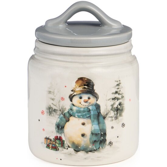 Банка Agness "с новым годом!", 10*14 см, 500 мл (358-2324)