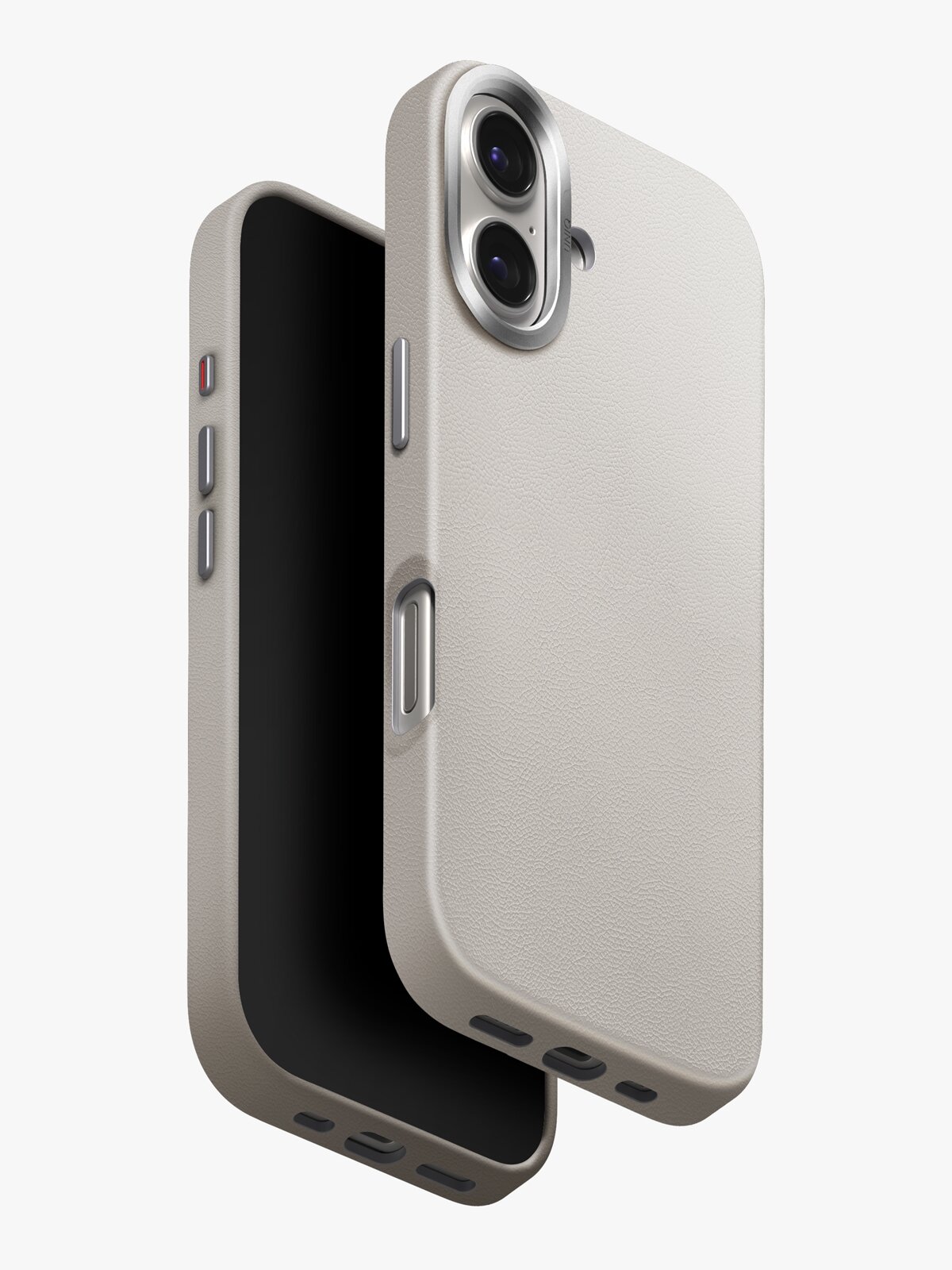 Uniq чехол с MagSafe для iPhone 17, Lyden из премиум экокожи, бежевый