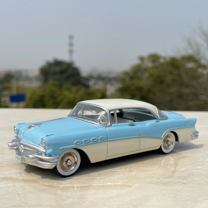 Классическая модель старого автомобиля из сплава 1/43, модель литая Ретро винтажная модель автомобиля, коллекция, имитация детских игрушек, подарок, Blue