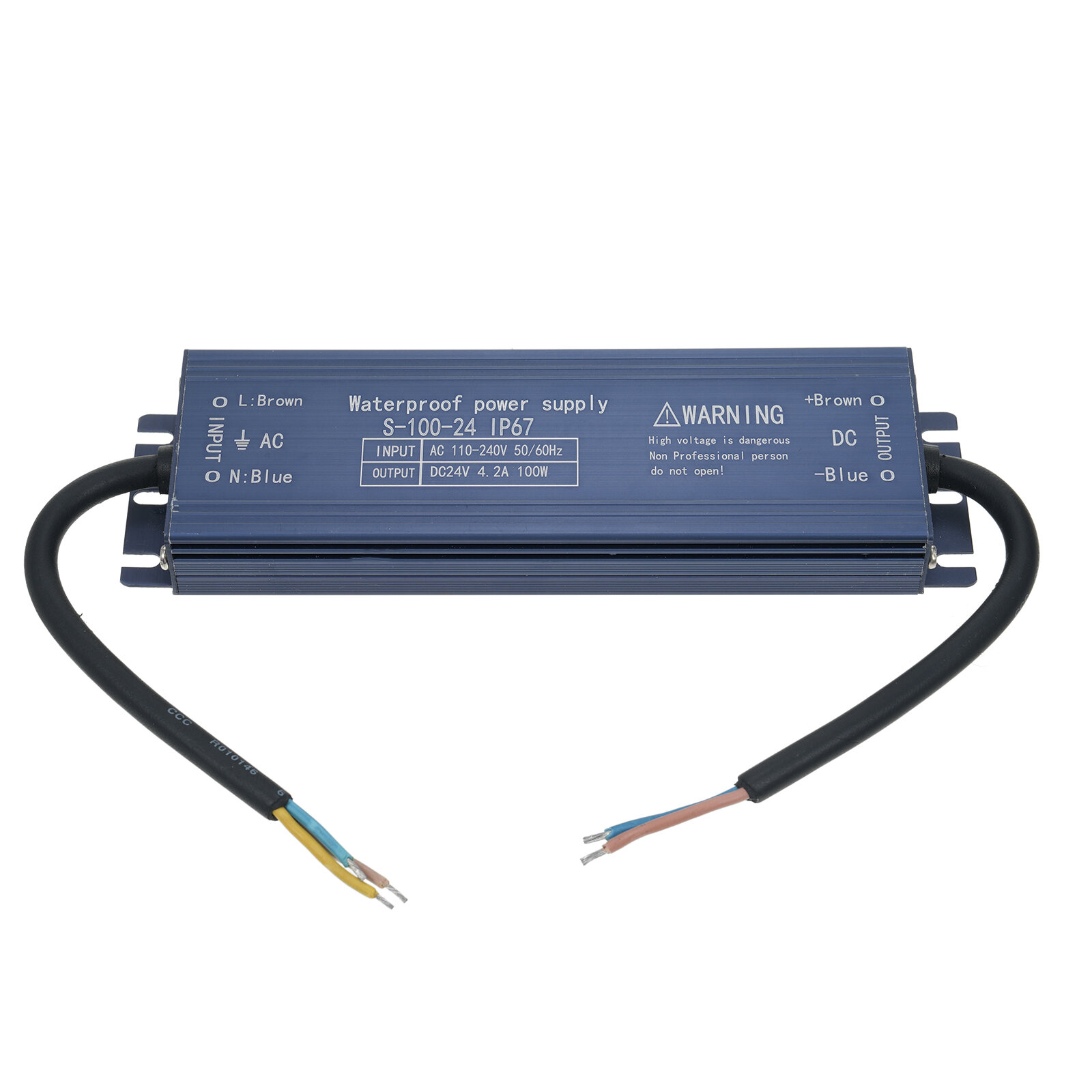 IP67 Водонепроницаемый светодиодный драйвер, выключатель, блок питания, трансформатор, адаптер переменного тока 110 В-240 В в постоянный ток 24 В 100 Вт, постоянное выходное напряжение для светодиодной ленты, наружная вывеска, лайтбокс
