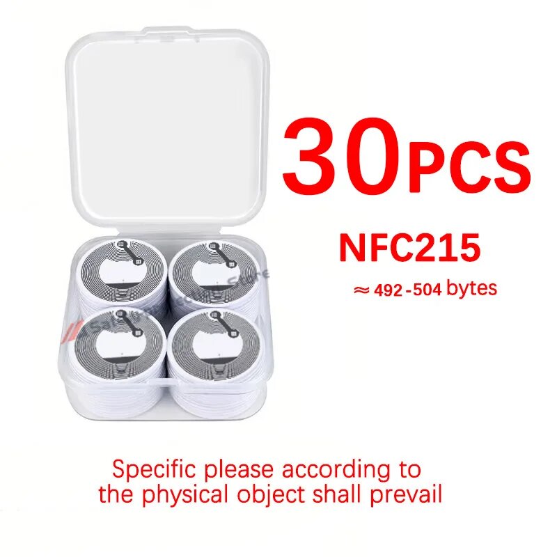 30шт NFC215 NFC-метки, белые