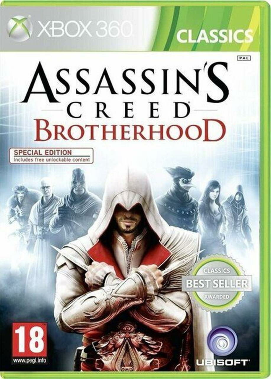 Диск с игрой Assasins Creed братство для X-Box 360 (русские субтитры)прошивка приставки версии LT 3.0