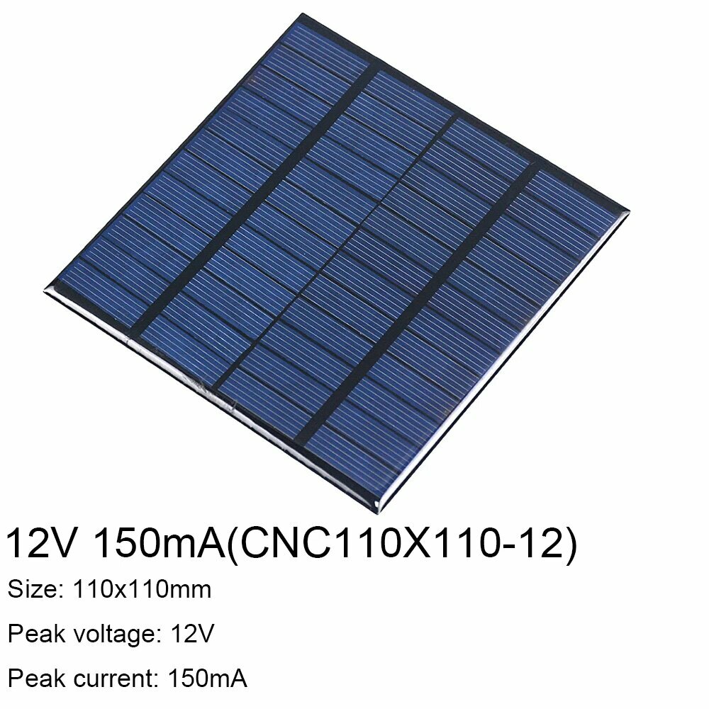 Мини солнечная панель 1-12В 12V 150mA