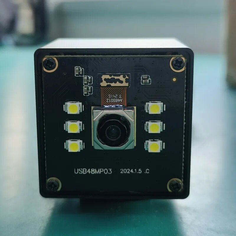 Вебкамера USB 48MP с подсветкой, Color: 100 lens with case