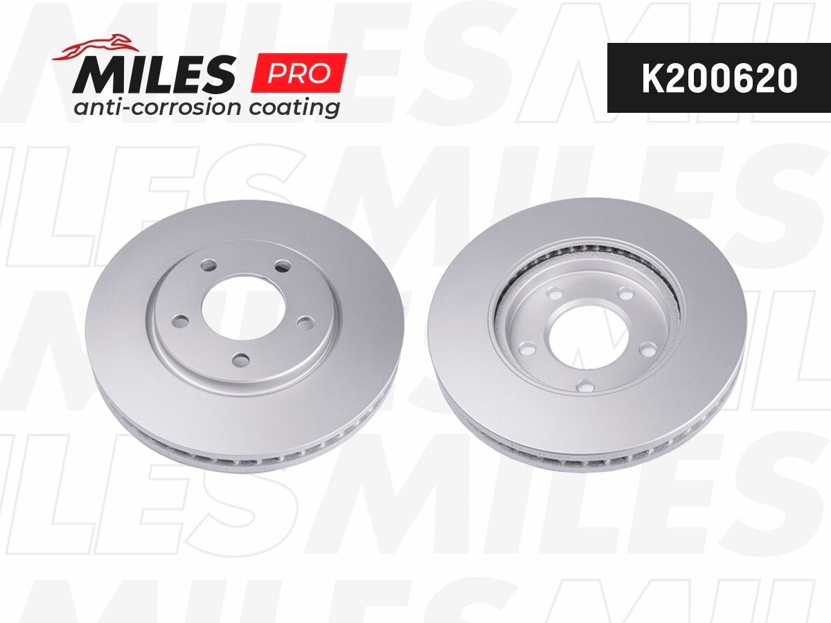 Диск тормозной передний, 2 шт для Крайслер RAM, Вояджер 4, Додж Кара арт K200620