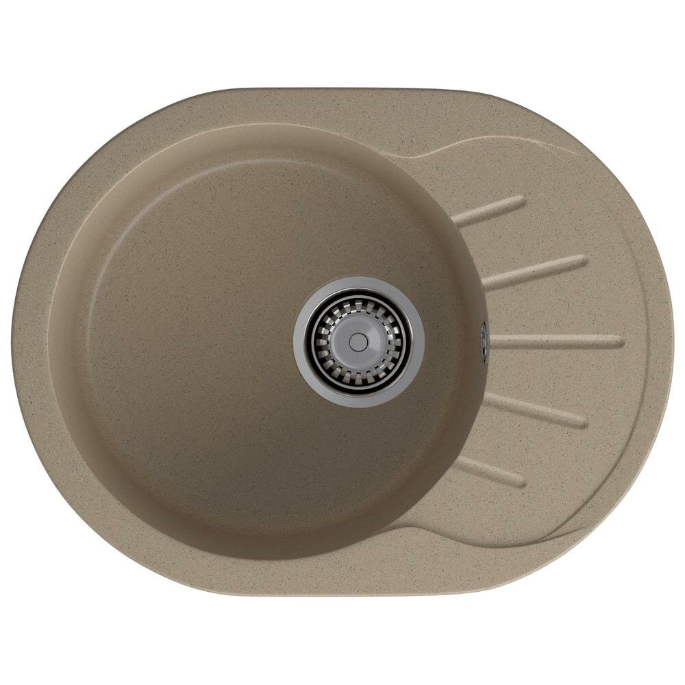 Кухонная мойка GranFest RONDO 580L, песок