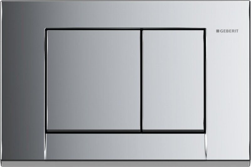 Кнопка Geberit Bolero 115.777.21.1 для унитаза, хром, 2 кнопки