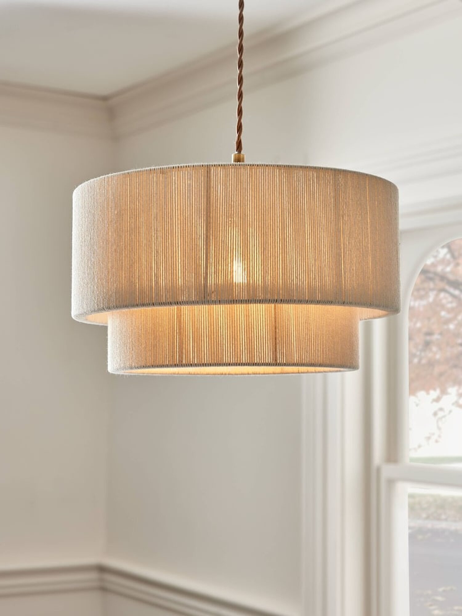 Абажур NEXT Yale Easy Fit Light, цвет светло-бежевый, 18,5x34 см