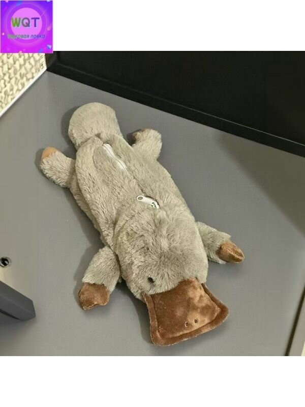 WQT пушистый пенал в форме утконоса, милые канцелярские товары