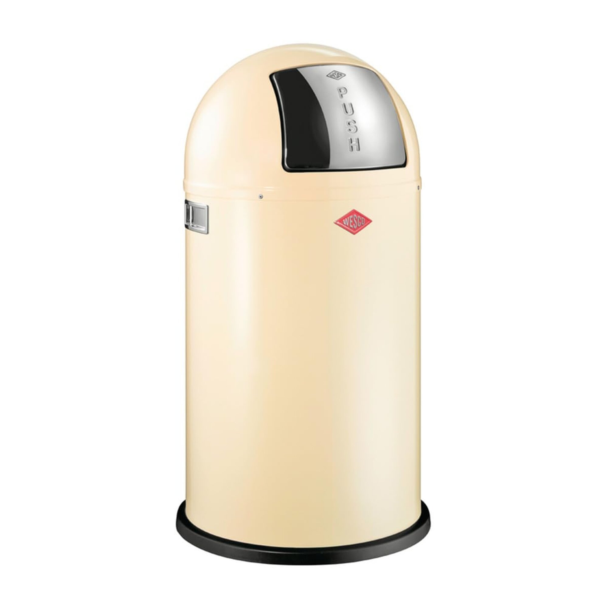 Мусорный контейнер Wesco Pushboy, 50л, с крышкой, цвет миндальный