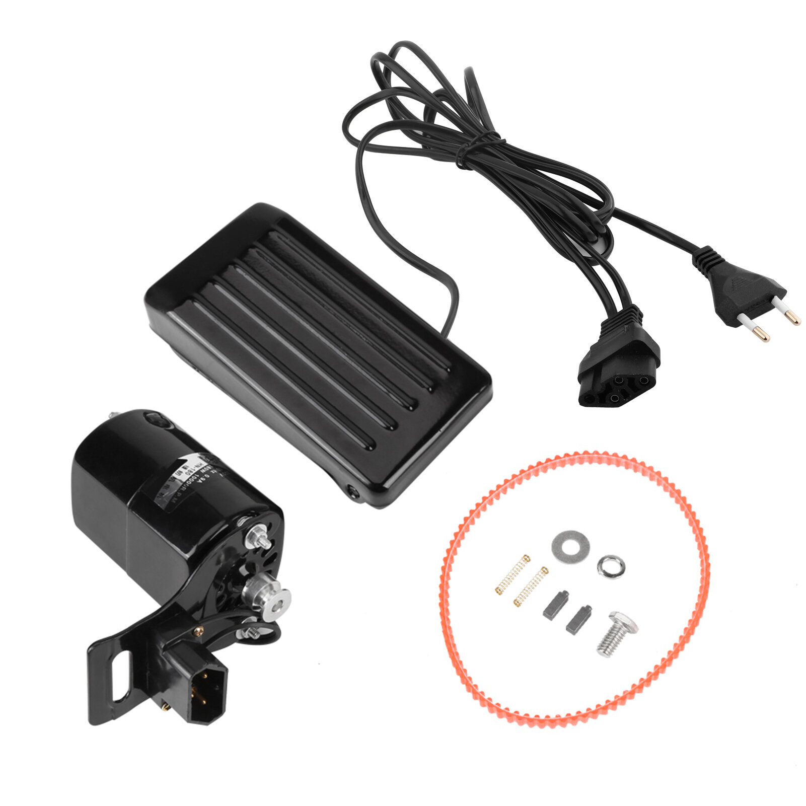 Домашний домашний мотор для старой швейной машины CCW Управление ногами педали углеродной щетки набор ремней