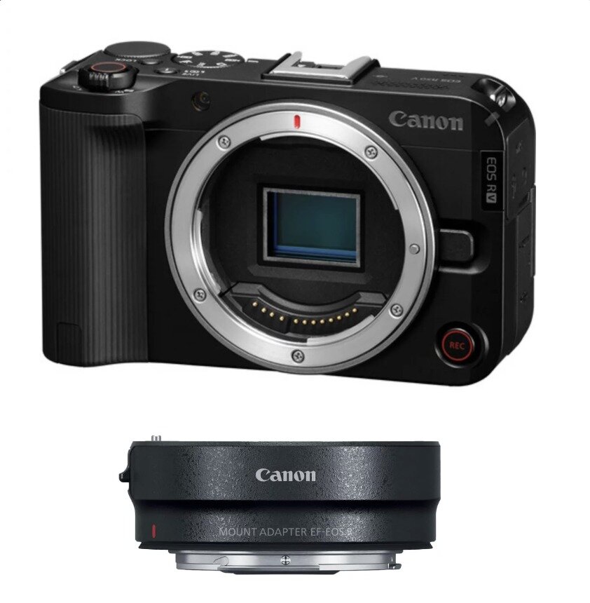 Фотоаппарат Canon EOS R50 V Body + Mount Adapter EF-EOS R, черный