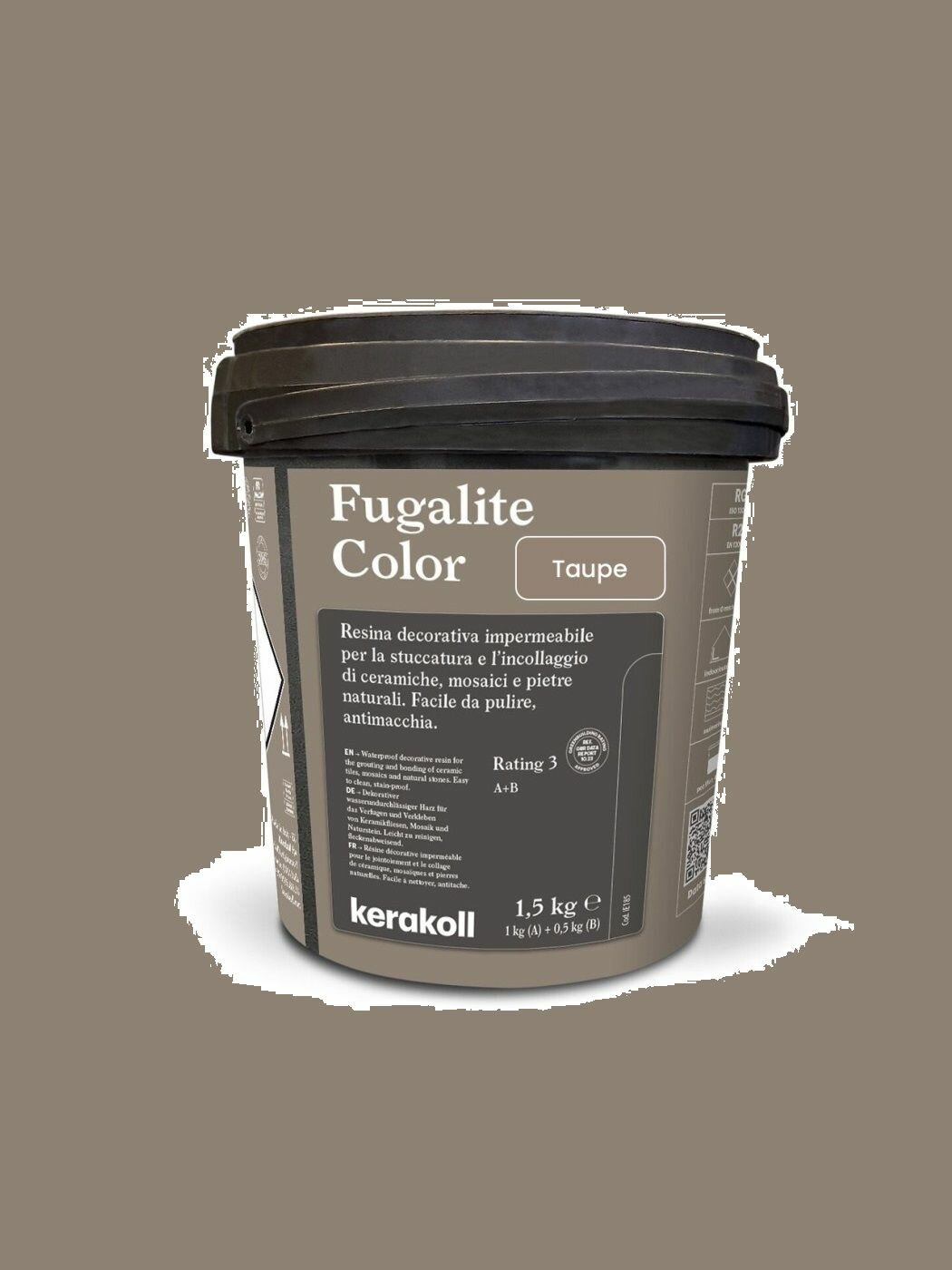 Затирка двухкомпонентная Kerakoll Fugalite Color (1,5кг) Taupe