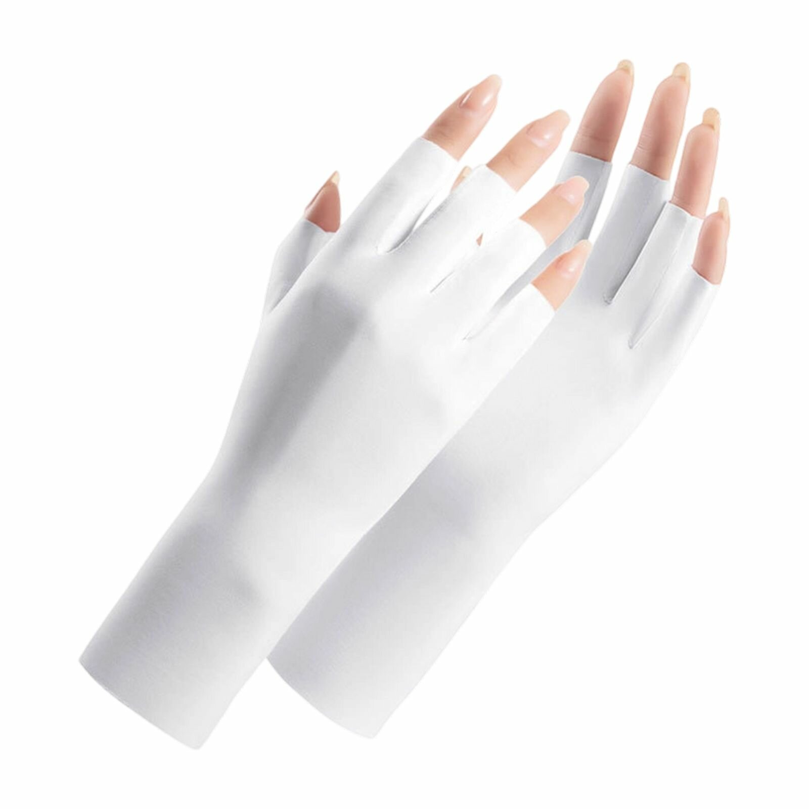 1 пара тонких перчаток без пальцев защищают от ультрафиолета дышащие для активного отдыха