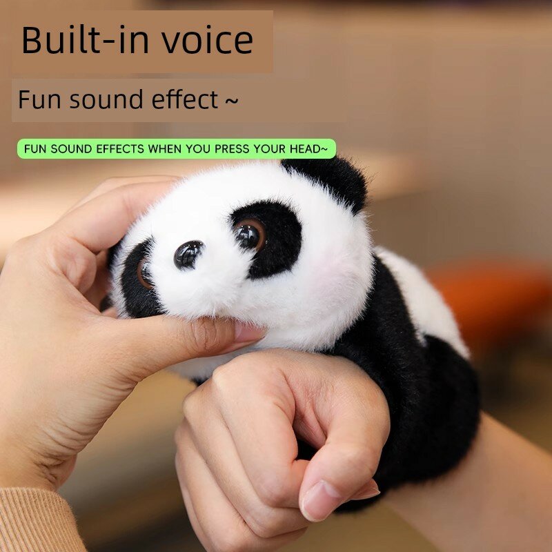 Плюшевая игрушка-брелок Капибара с виляющим хвостом, подарок для девушки Браслет-щелчок «Гигантская панда» [с