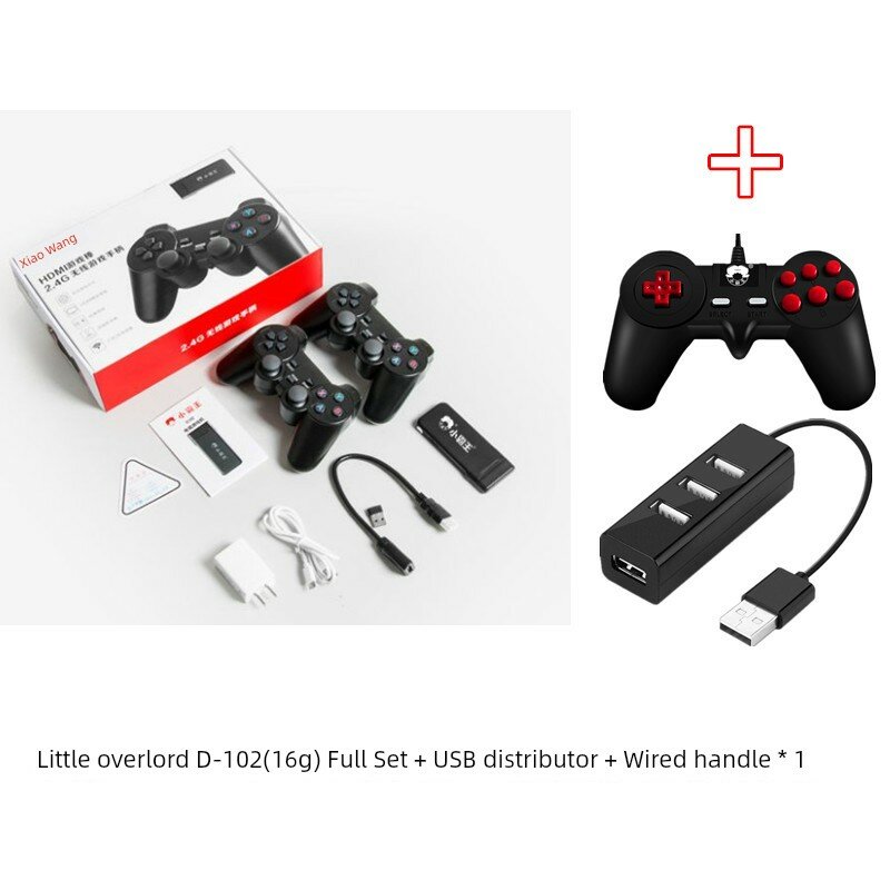 Консоль игровая Xiaobawang D102 Small King, беспроводная, с USB хабом и геймпадом, 32GB