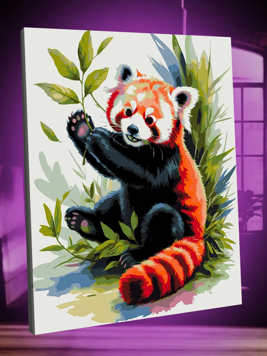 Картина по номерам Панда