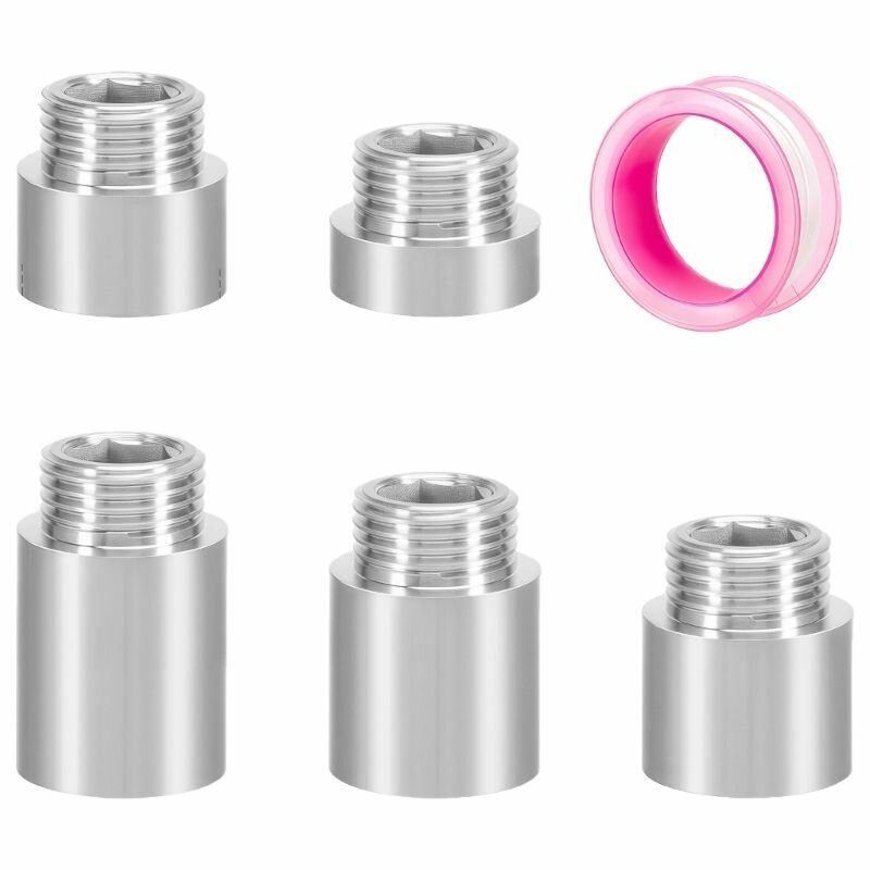 1 комплект 5,4-точечных внутренних и наружных проволочных удлинителей, шестигранных настенных угловых клапанов-медь с хромированным покрытием