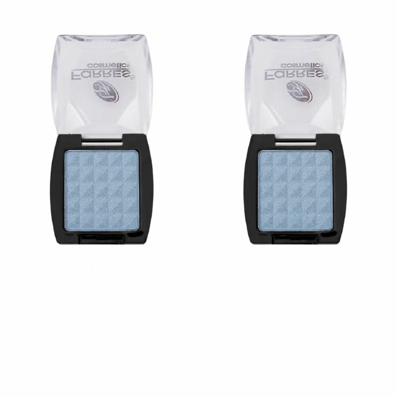 Farres cosmetics тени для век перламутровые, тон №62 нежно-голубой неон, 1001А, 2 шт.