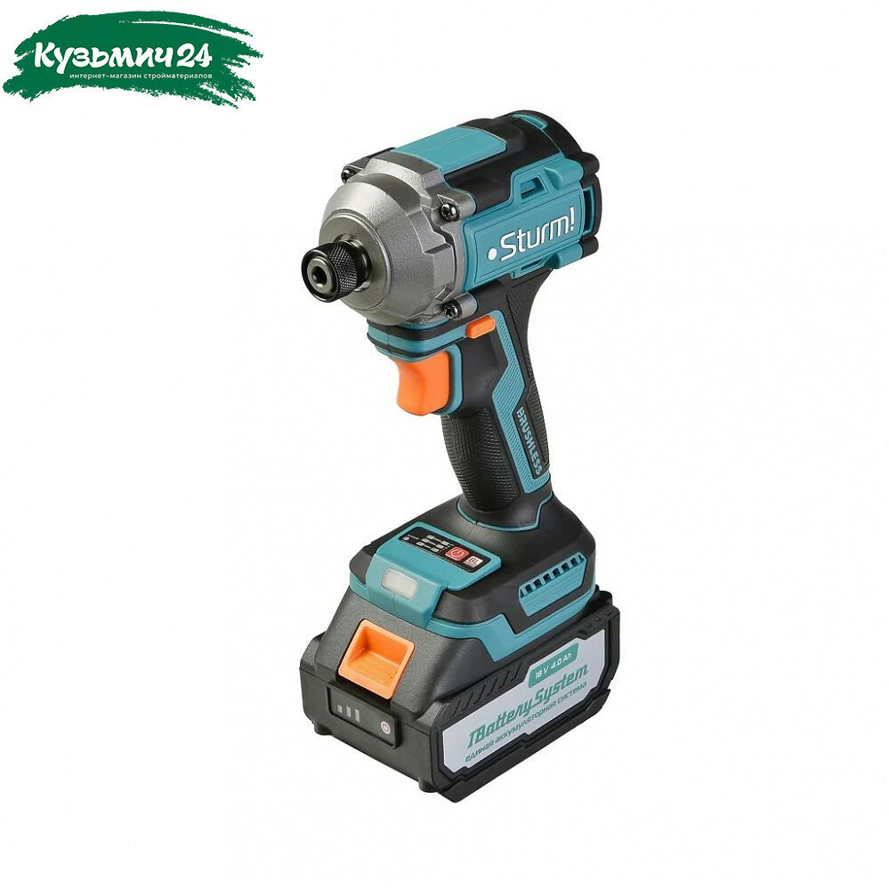Винтоверт аккумуляторный ударный Sturm CD250H, 18 В, 250 Нм, 1 акк. х 4.0 Ah+з. у, 1 шт.