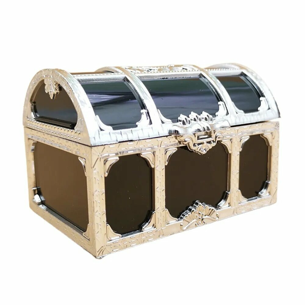 Настольный прозрачный ящик для хранения конфет "сундук с сокровищами", 1 шт