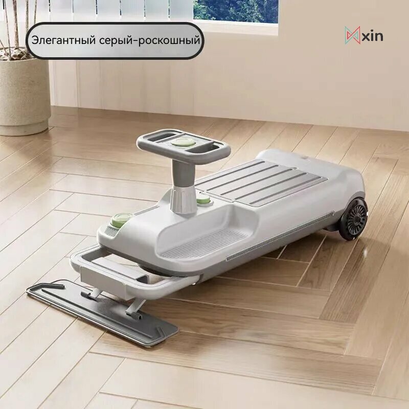 Электромобиль XX038 для мытья пола, двойной привод, для детей 5-7 лет, светло-серый