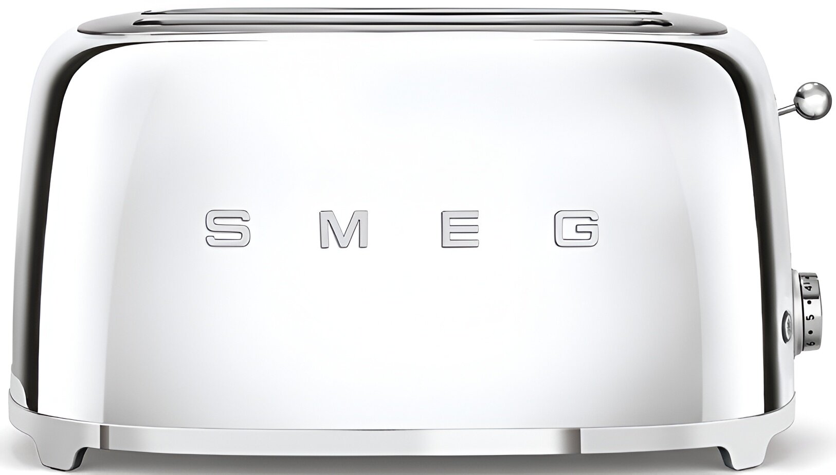 Тостер SMEG TSF02SSEU, мощность 1500 Ватт, 4 ломтика хлеба, регулировка степени обжаривания
