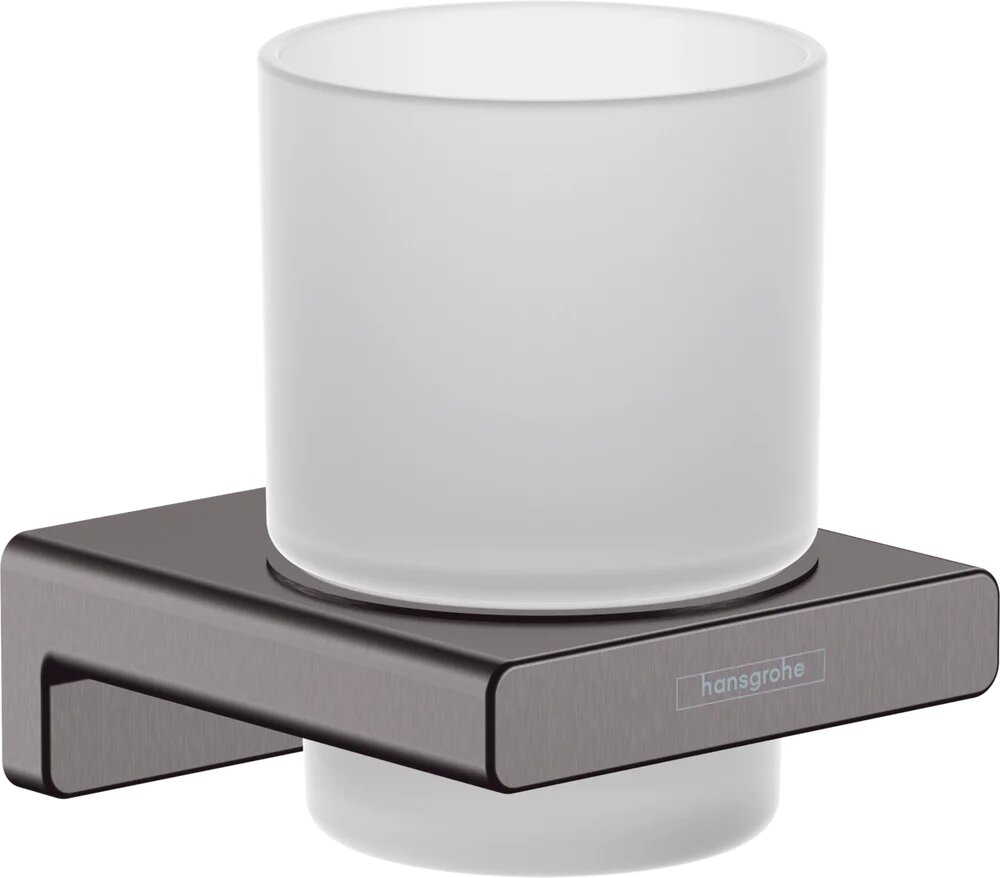 Стакан для ванной Hansgrohe AddStoris 41749340 из латуни, стеклянный