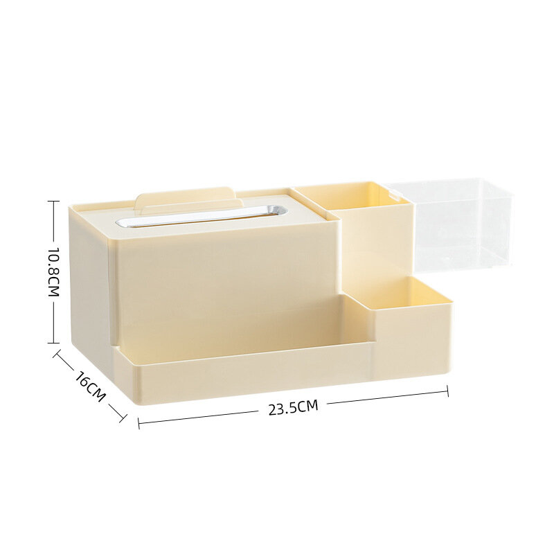 Бытовая пружинная коробка для полотенец для гостиной высокого класса коробка для хранения Сливочный желтый