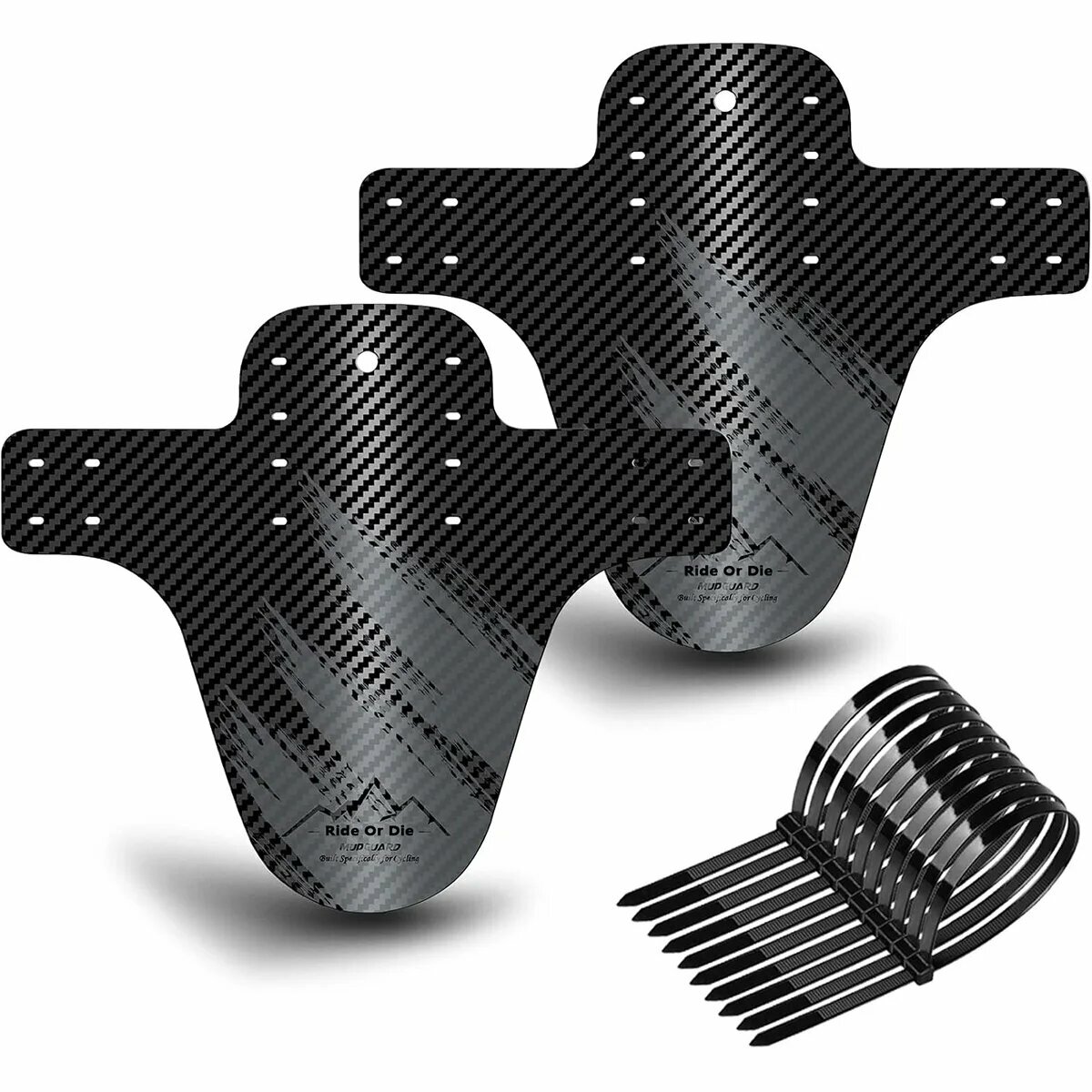 Карбоновые велосипедные крылья MTB 2 шт. ZGL-Gray 2PCS