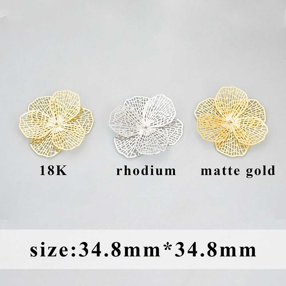 GUFEATHER подвески из 18-каратного золота с родиевым покрытием