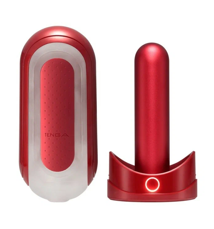 Мастурбатор «Flip Zero Red Warming»с подогревом 2 режима красный