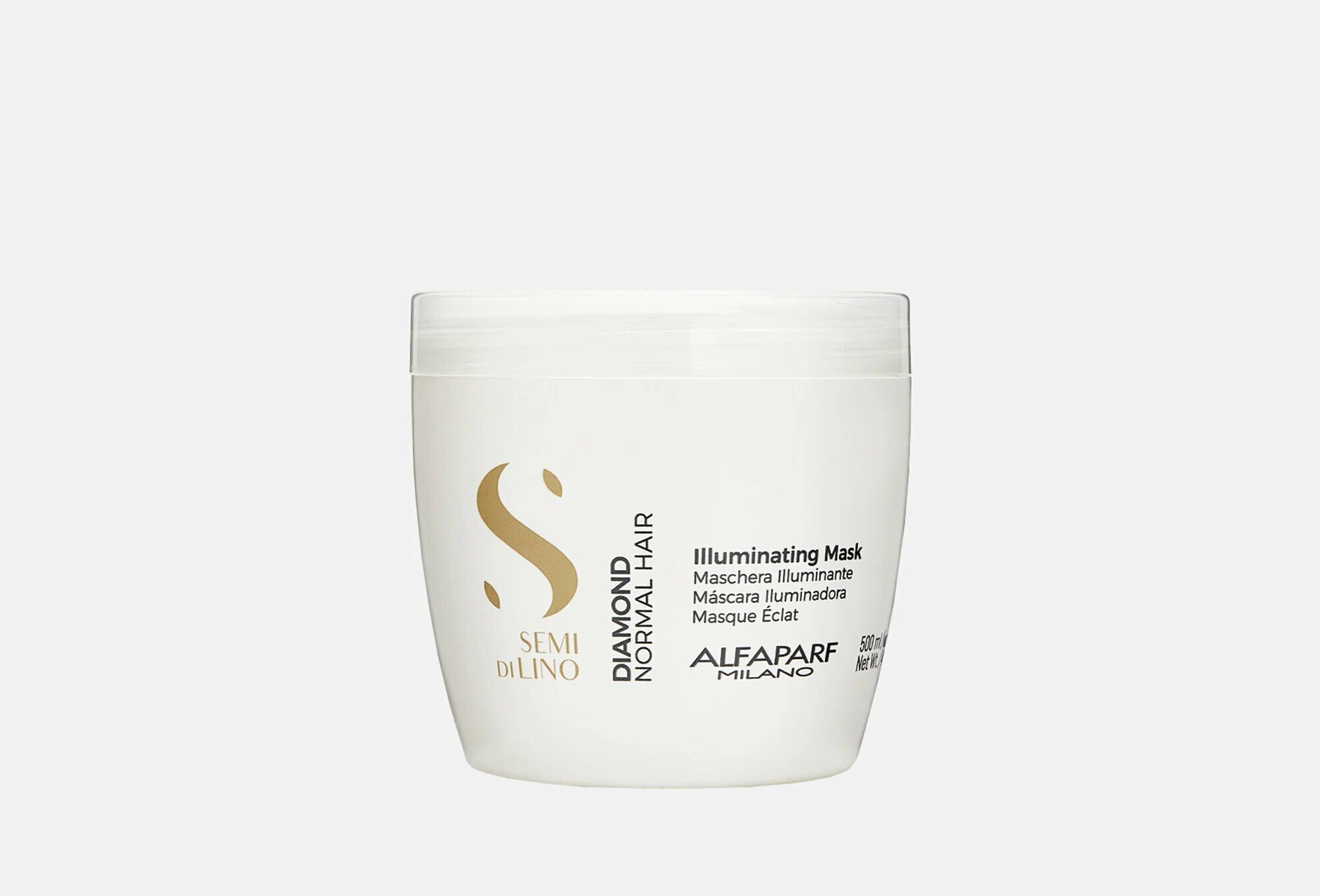 Alfaparf Milano SDL Diamond Illuminating Mask Маска для нормальных волос, придающая блеск, 500 мл, банка