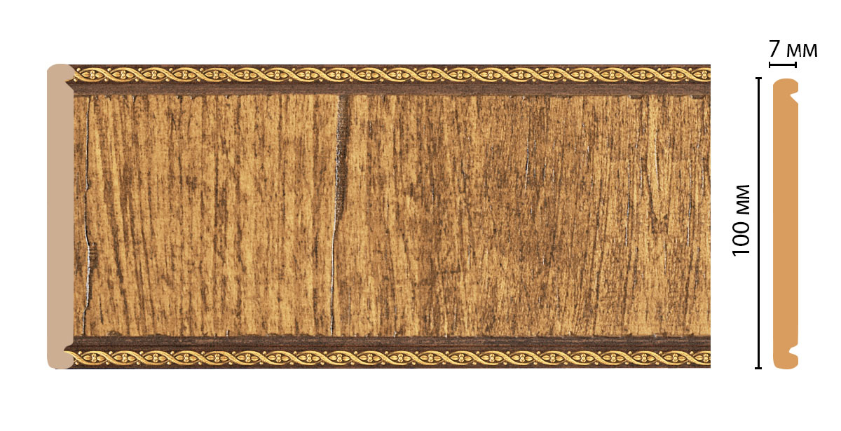 Декоративная Панель Decomaster C10-4 В100хШ7хД2400 мм / Декомастер.