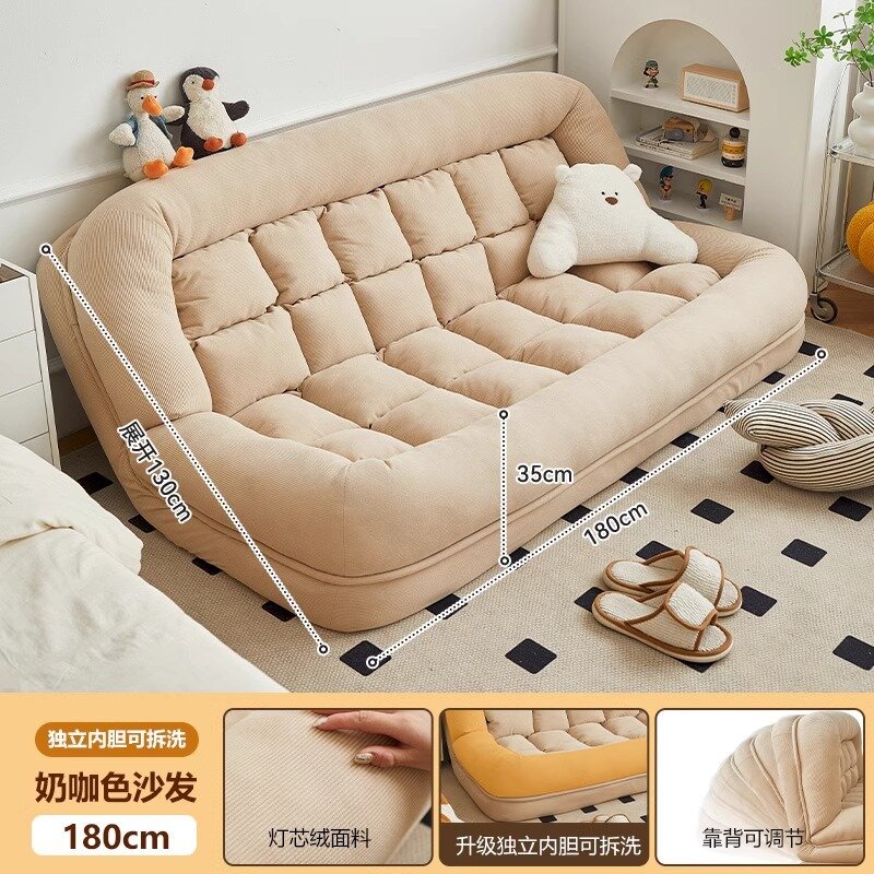 Одноместная кресло-кровать татами для человека и собаки, маленький диван для спальни, большой диван для гостиной, ленивый диван