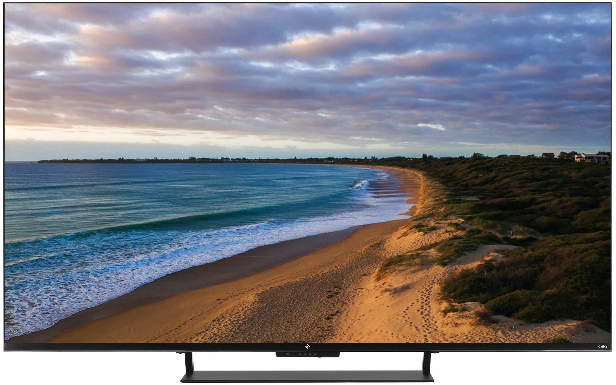 55" (139 см) Телевизор DEXP 55QCG, черный