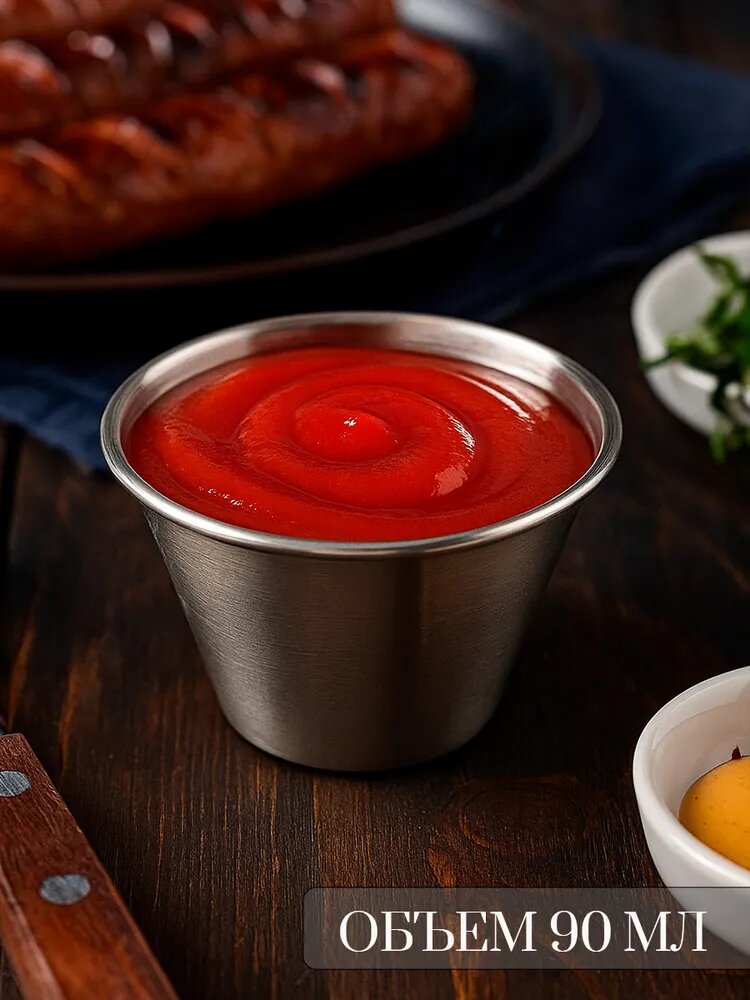 Соусник Hanna Knövell, нержавеющая сталь, 90 мл, цвет серебристый