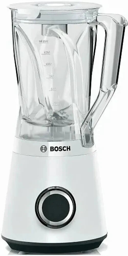 Стационарный блендер Bosch MMB6141W, 1200 Вт, 1.5 л, 2 скорости