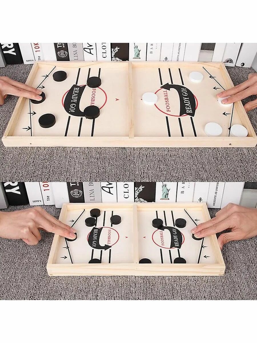 Настольная игра с шашками Foosball Winner, slingpuck, слингпак, настольный хоккей, вышибашки, для вхрослыхи детей