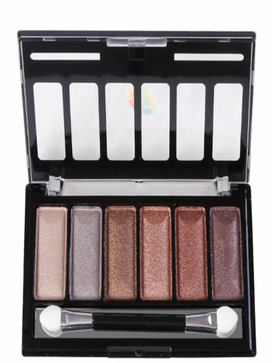 Тени для век FARRES 6 цветов перламутровые, водостойкие