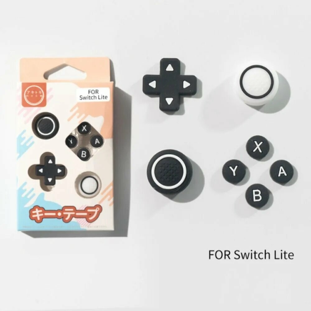 Силиконовый Защитный Чехол С Наклейками Для Кнопок Abxy И D-Pad Для Nintendo Switch Lite
