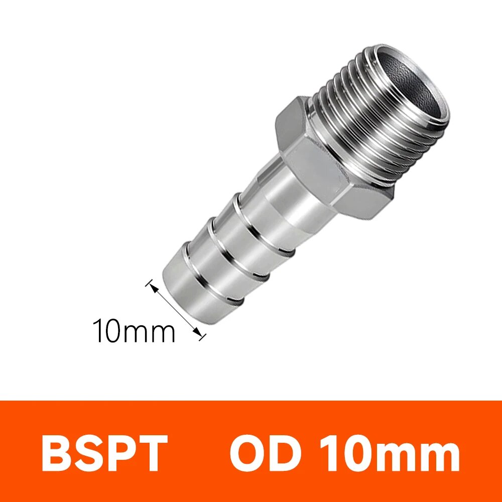 Редуктор переходник BSPT/ZG/NPT на Pagoda 1/8", 1/4", 1/2", 3/4" из нержавеющей стали 304