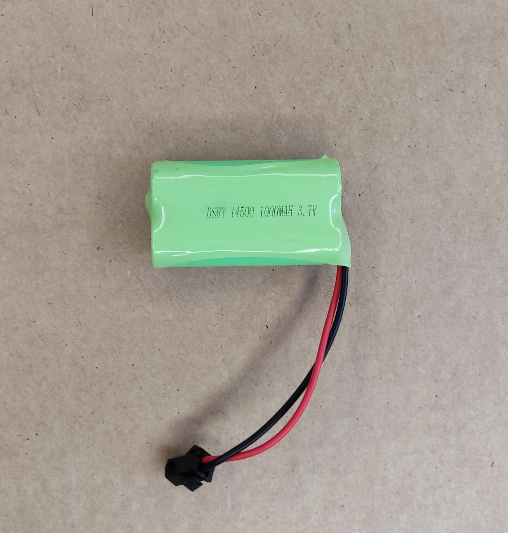 1 шт. аккумулятор АКБ батарейка размер 14500 двойная 3.7v, 1000 mAh разъем SM-2P 2 пин для игрушек